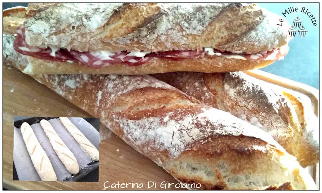 Baguette | ricetta pane francese fatto in casa con 4 ingredienti - Le ...